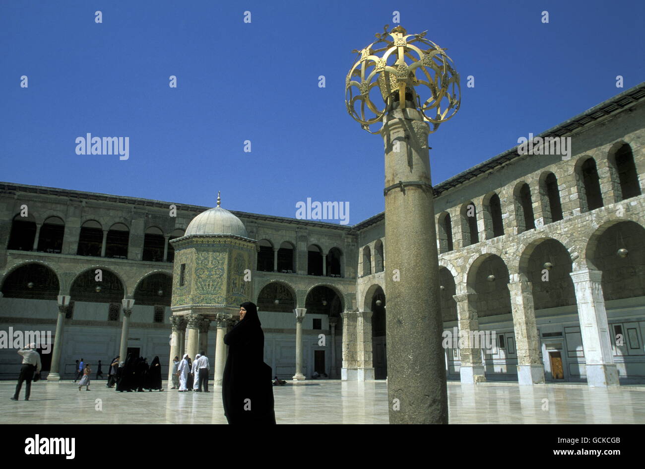 the Umayyad Mosque in the city of Damaskus in Syria in the middle east ...