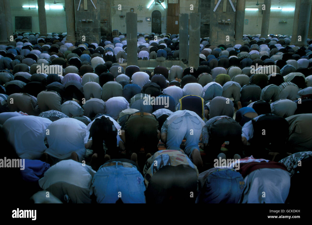 the omar mosque in the town of Bosra in Syria in the middle east Stock ...