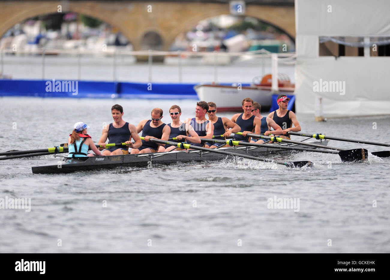 Durham Rowing Club in action during the Henley Royal Reggatta at Henley ...