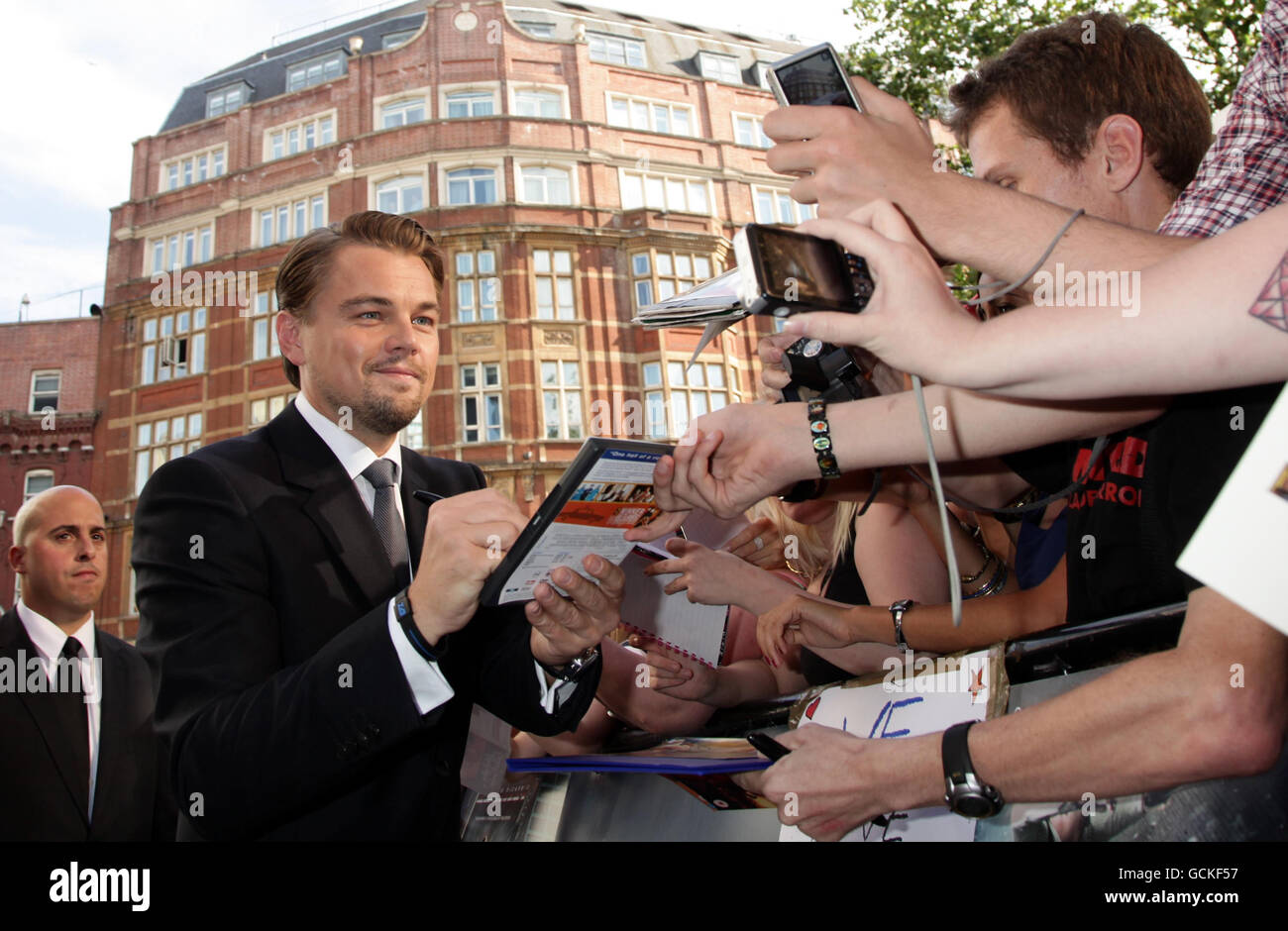 Inception World Premiere - London Stock Photo - Alamy