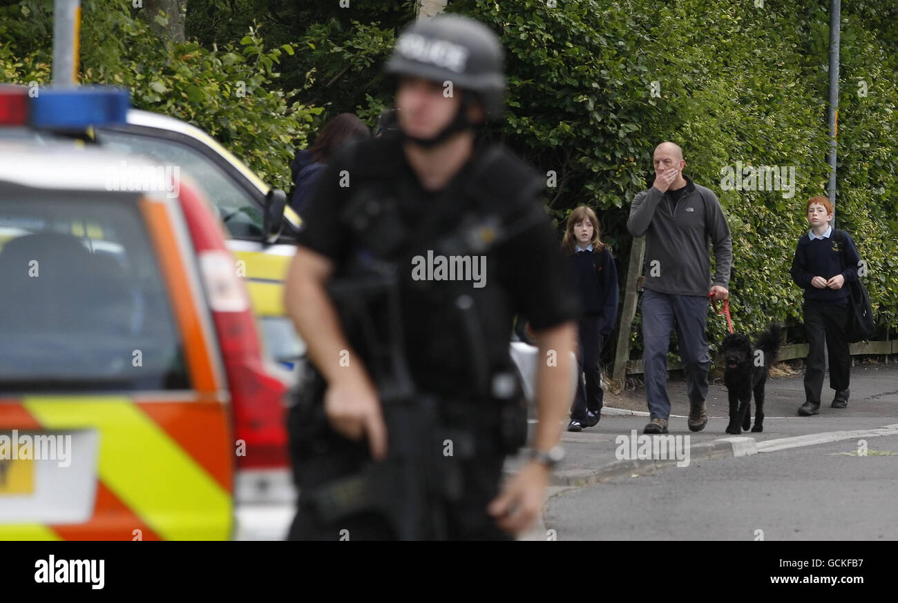 Police shooting general view gv mangsk hi-res stock photography and ...