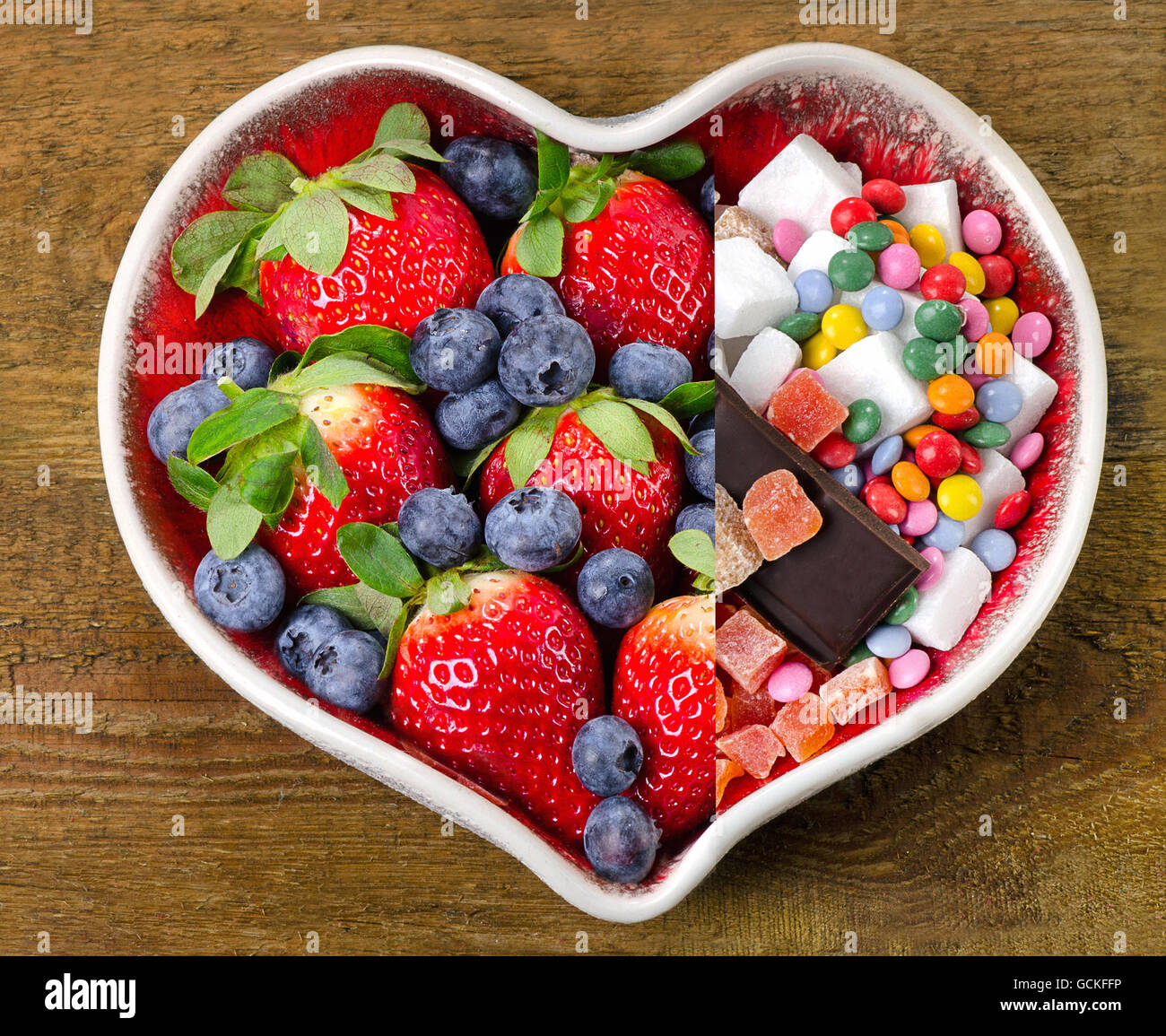 Healthy unhealthy eating concept hi-res stock photography and images ...