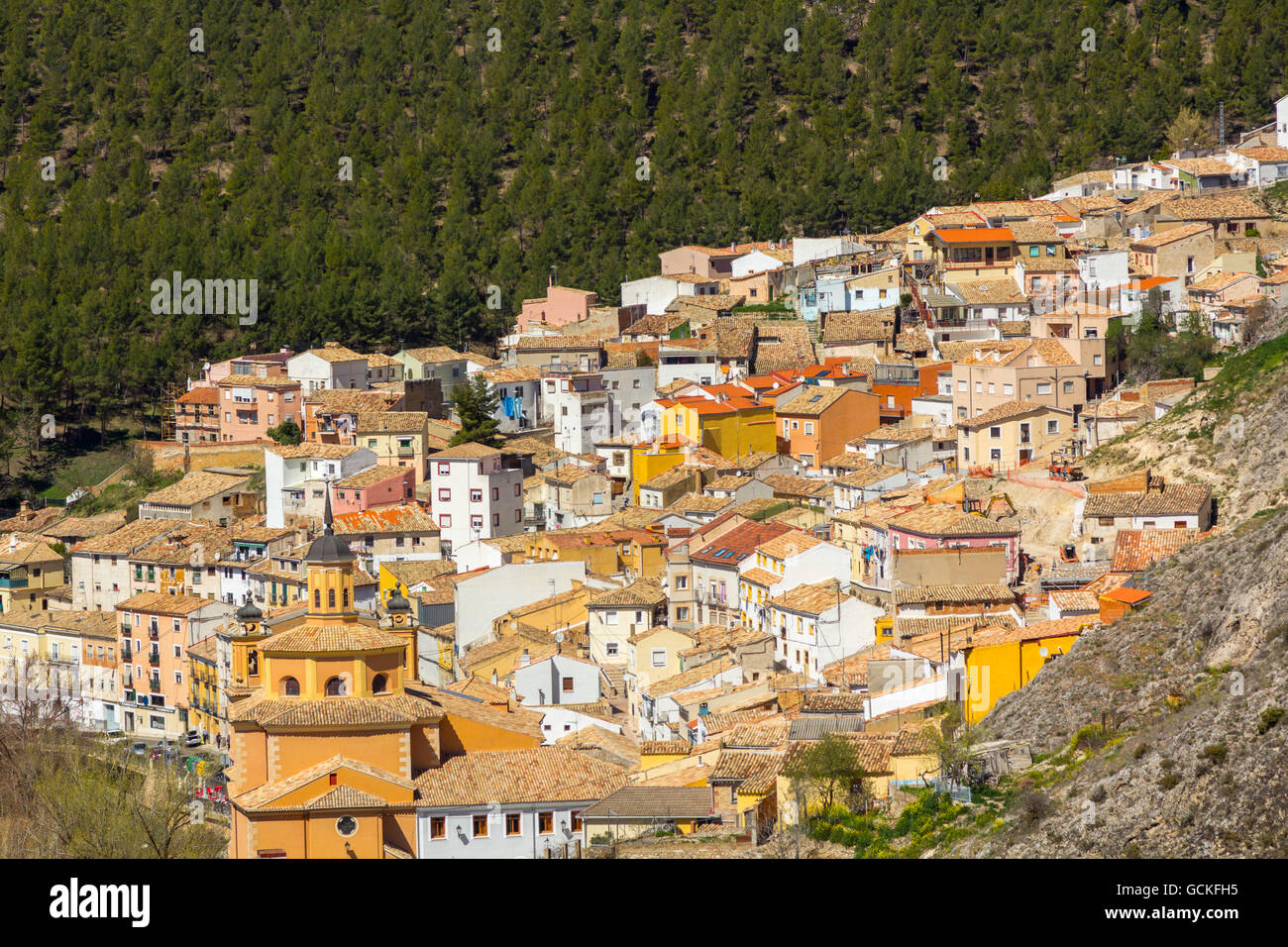 Aerial view of the monumental city of Cuenca, Spain Stock Photo - Alamy