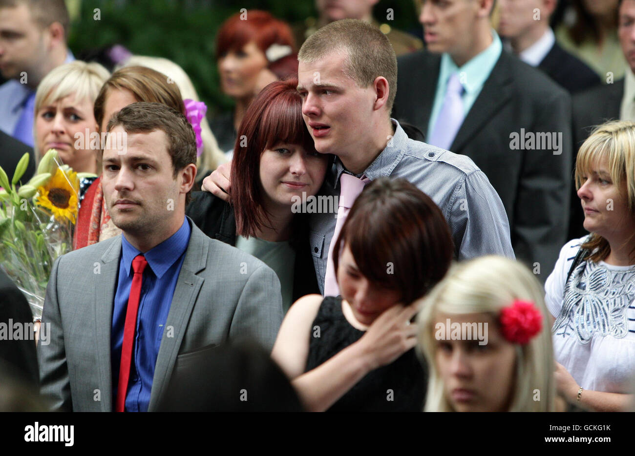Private Douglas Halliday funeral Stock Photo - Alamy