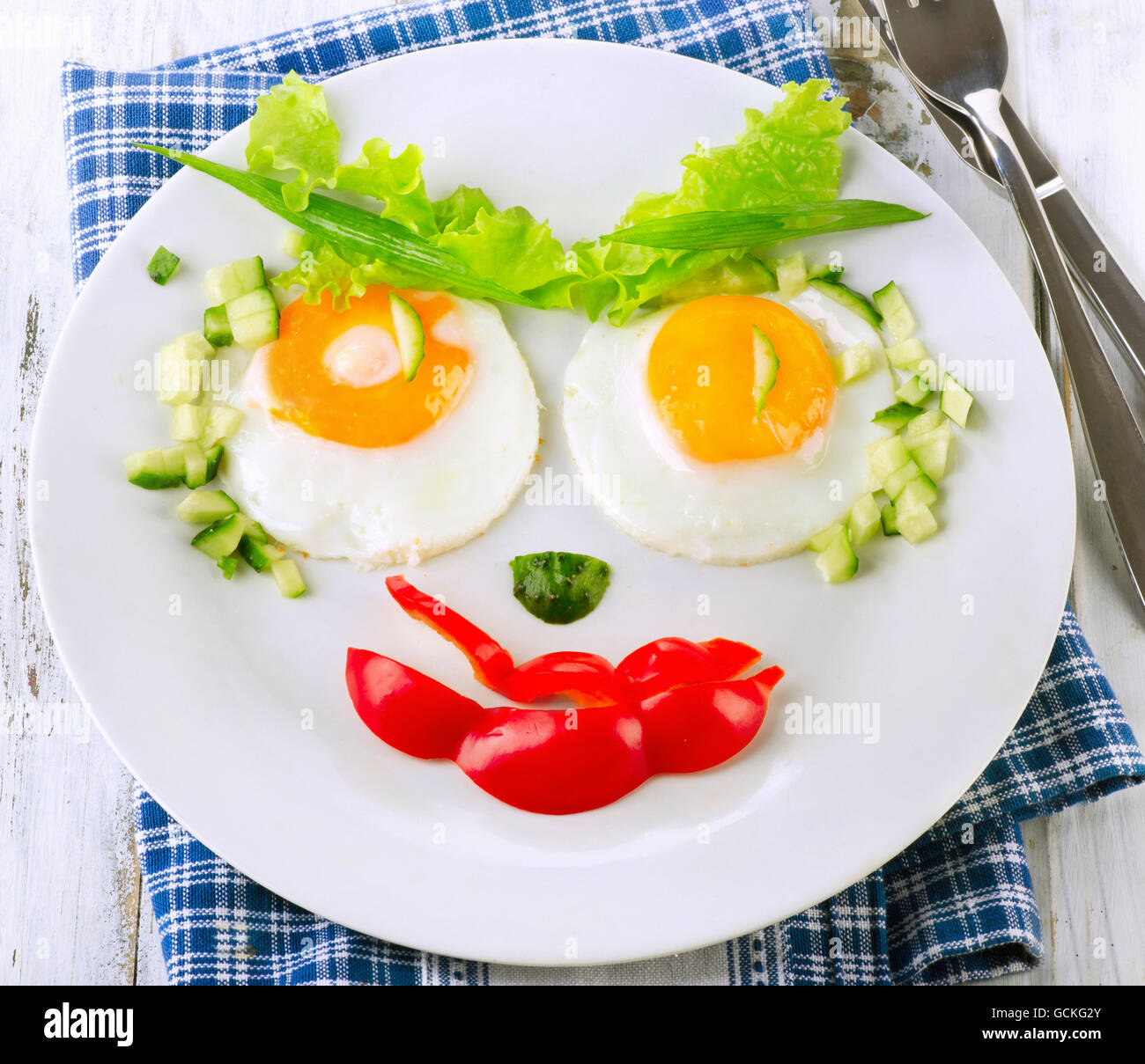 Smiling egg breakfast hi-res stock photography and images - Alamy