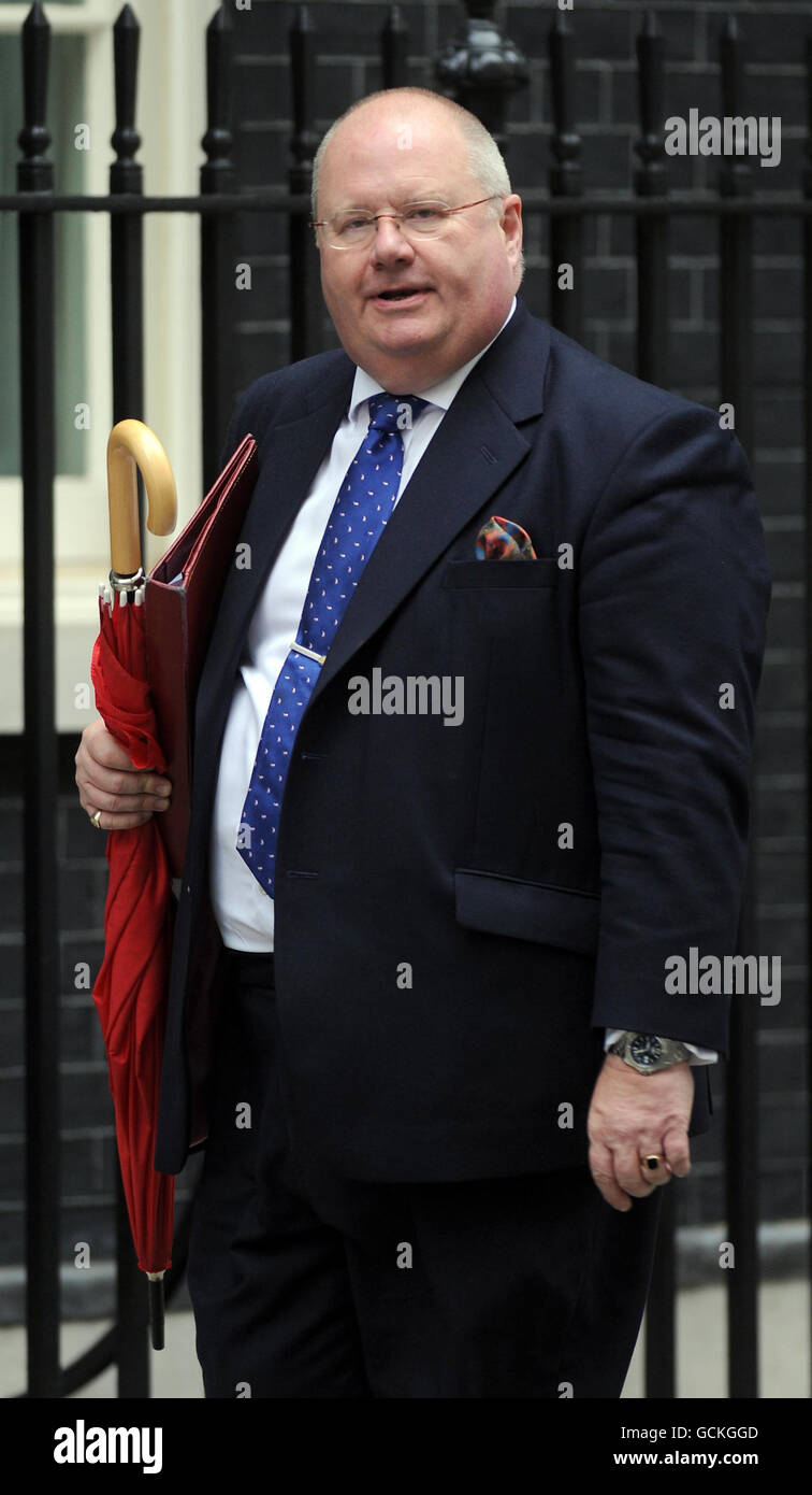 Eric pickles arrives for the cabinet meeting at downing street hi-res ...