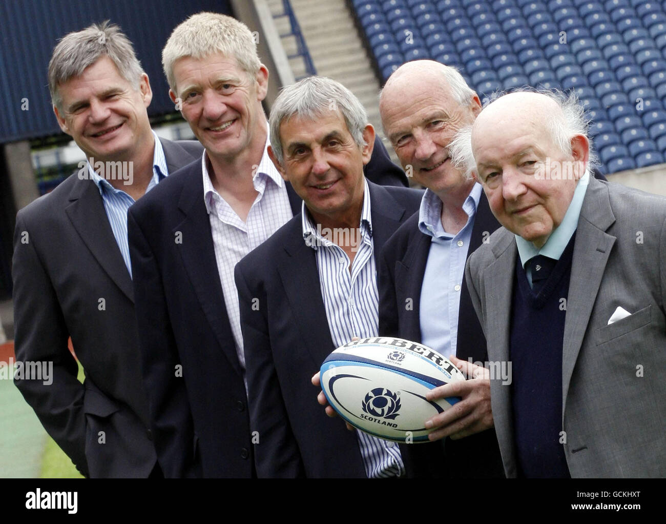 Rugby Union - Scottish Rugby Hall of Fame - Murrayfield Stadium Stock ...