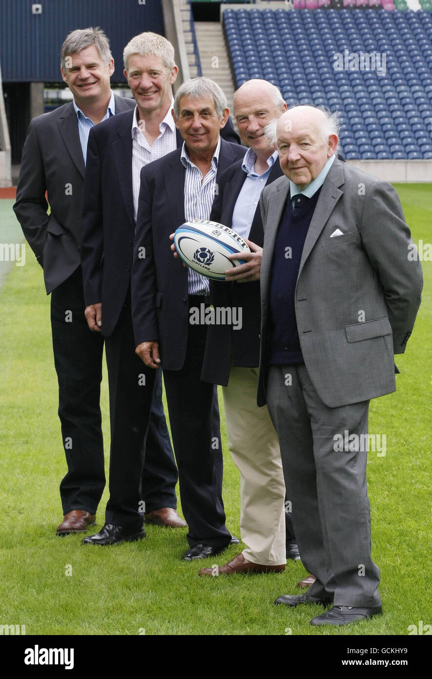 Rugby Union - Scottish Rugby Hall of Fame - Murrayfield Stadium Stock ...