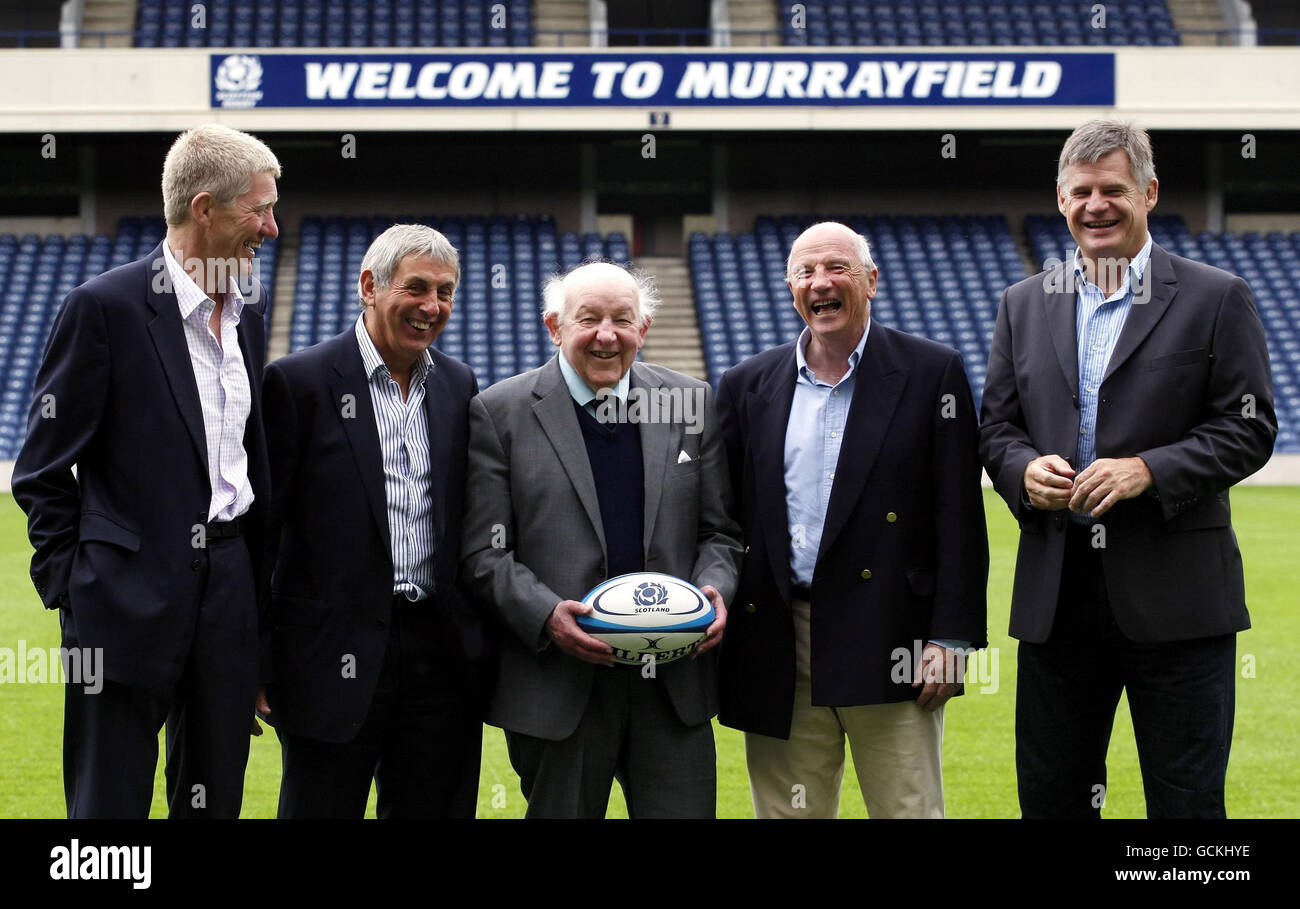 Rugby Union - Scottish Rugby Hall of Fame - Murrayfield Stadium Stock ...