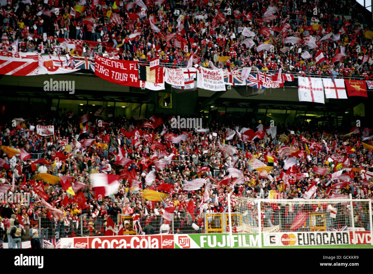 Soccer uefa cup winners cup arsenal v parma hi-res stock photography ...