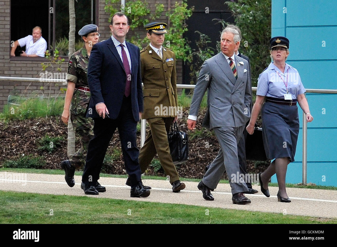 The Prince of Wales (front) during a visit to the New Queen Elizabeth ...
