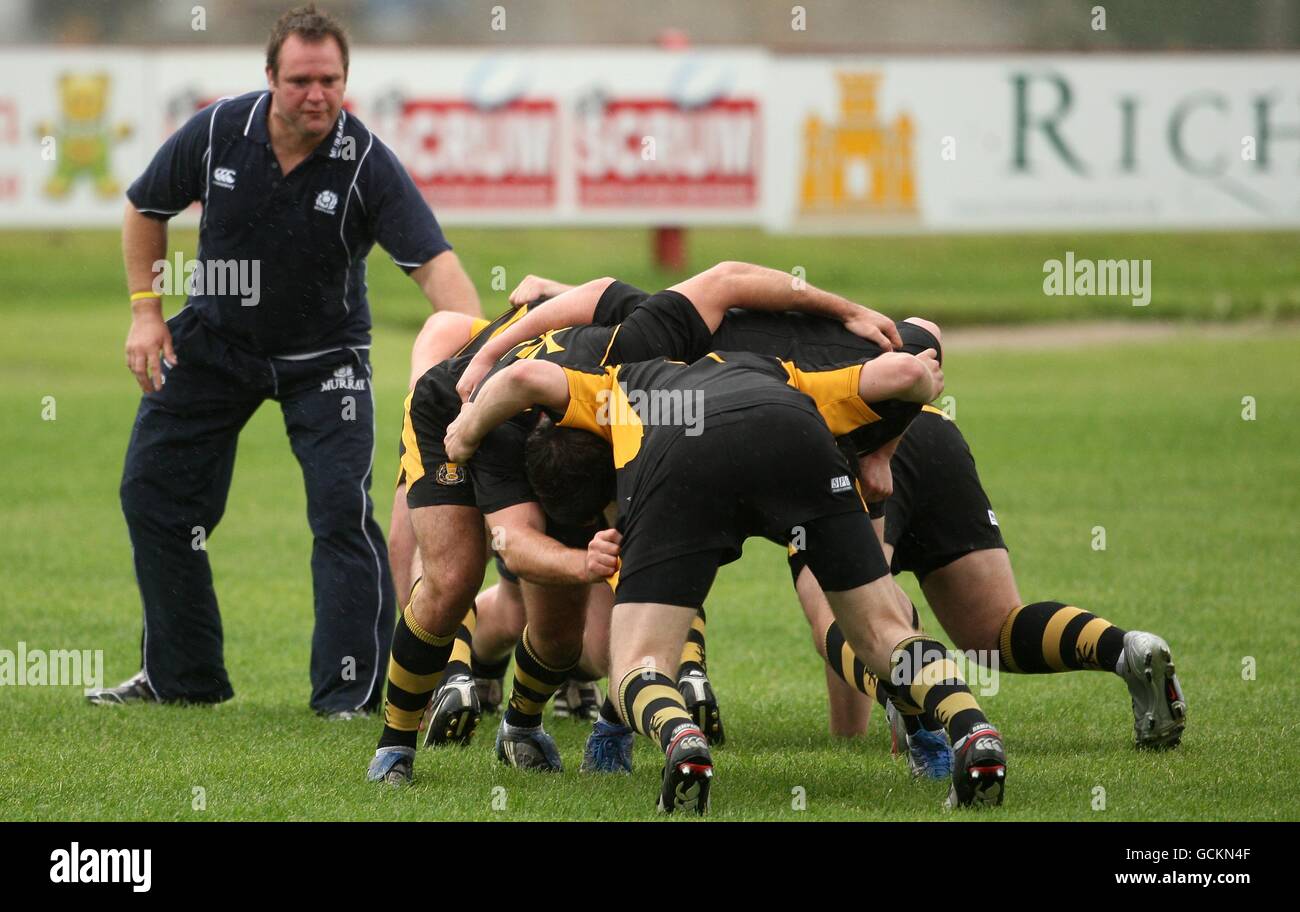 Scotland's Steve Scott the SRU Coach Development Day at Stewarts ...