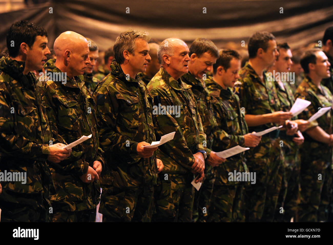 Members of the 1st Battalion The Royal Irish Regiment take part in a ...