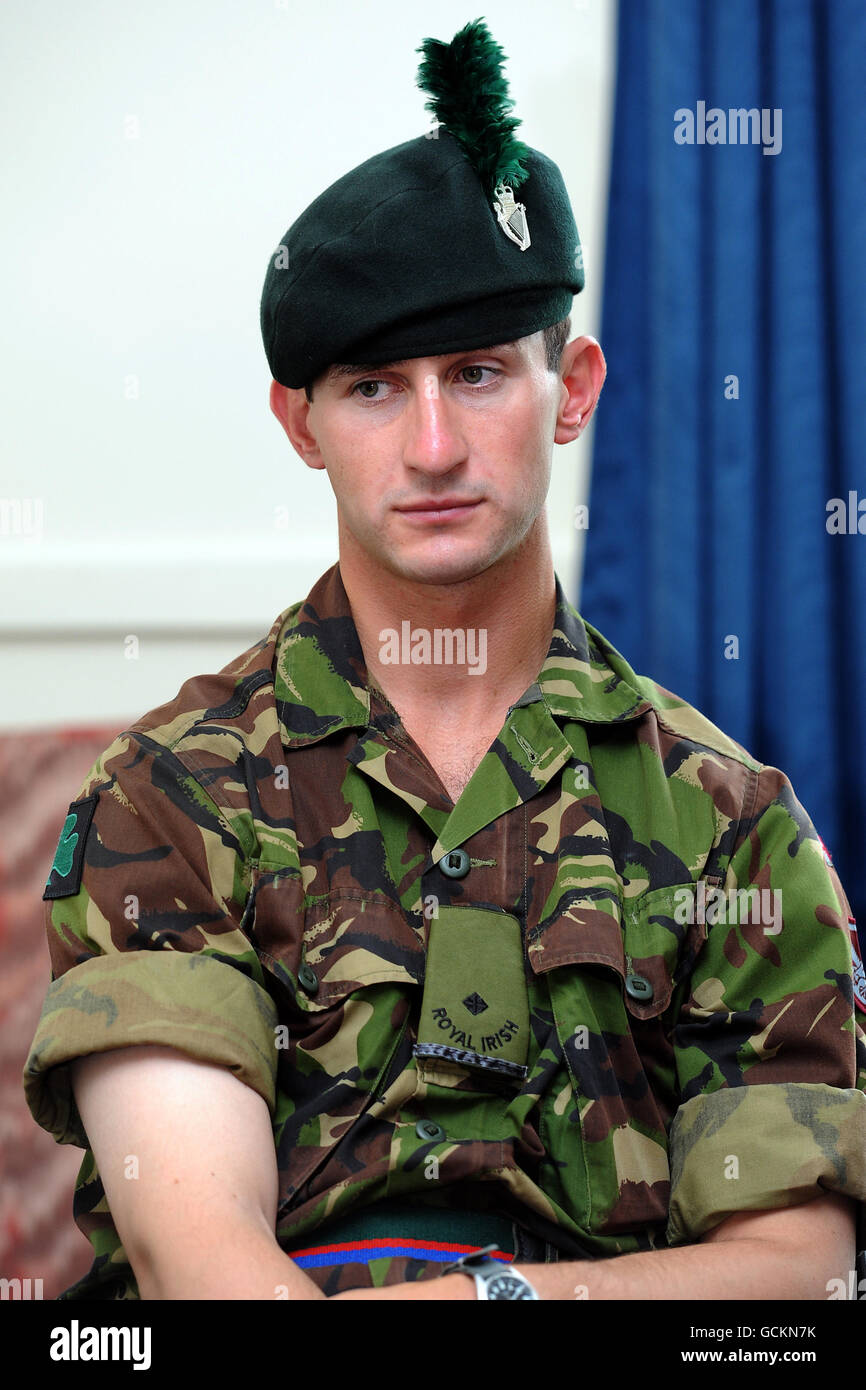 2nd Lieutenant Paddy Pratt at Clive Barracks, Ternhill, Shropshire ...