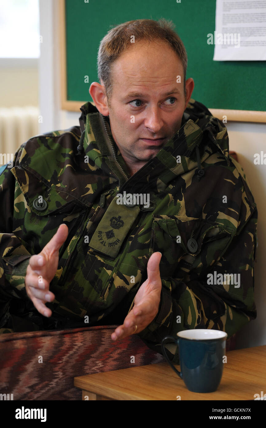 Commanding Officer of the 1st Battalion of the Royal Irish Regiment. Lt-Col Colin Weir is ...