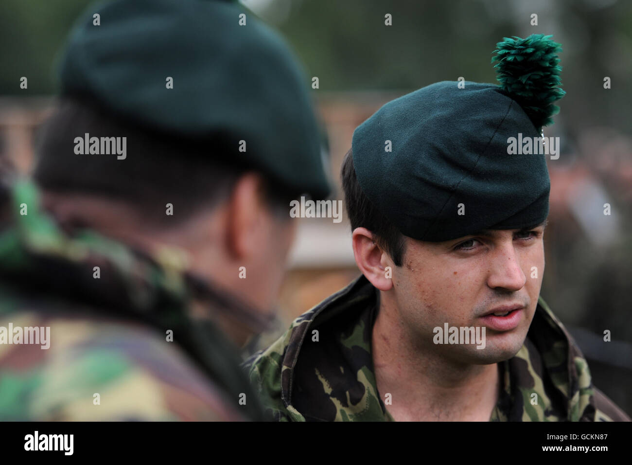 Ranger John Herbert of the Royal Irish Regiment at Clive Barracks ...