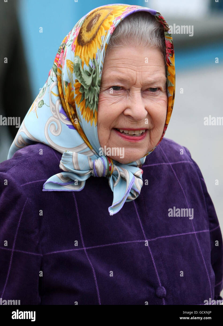 The Queen Elizabeth II as she leaves the Hebridean Princess boat after ...
