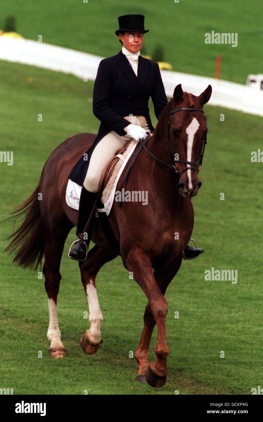BADMINTON HORSE TRIALS EQUESTRIAN. DRESSAGE: LUCY THOMPSON, GB, ON ...