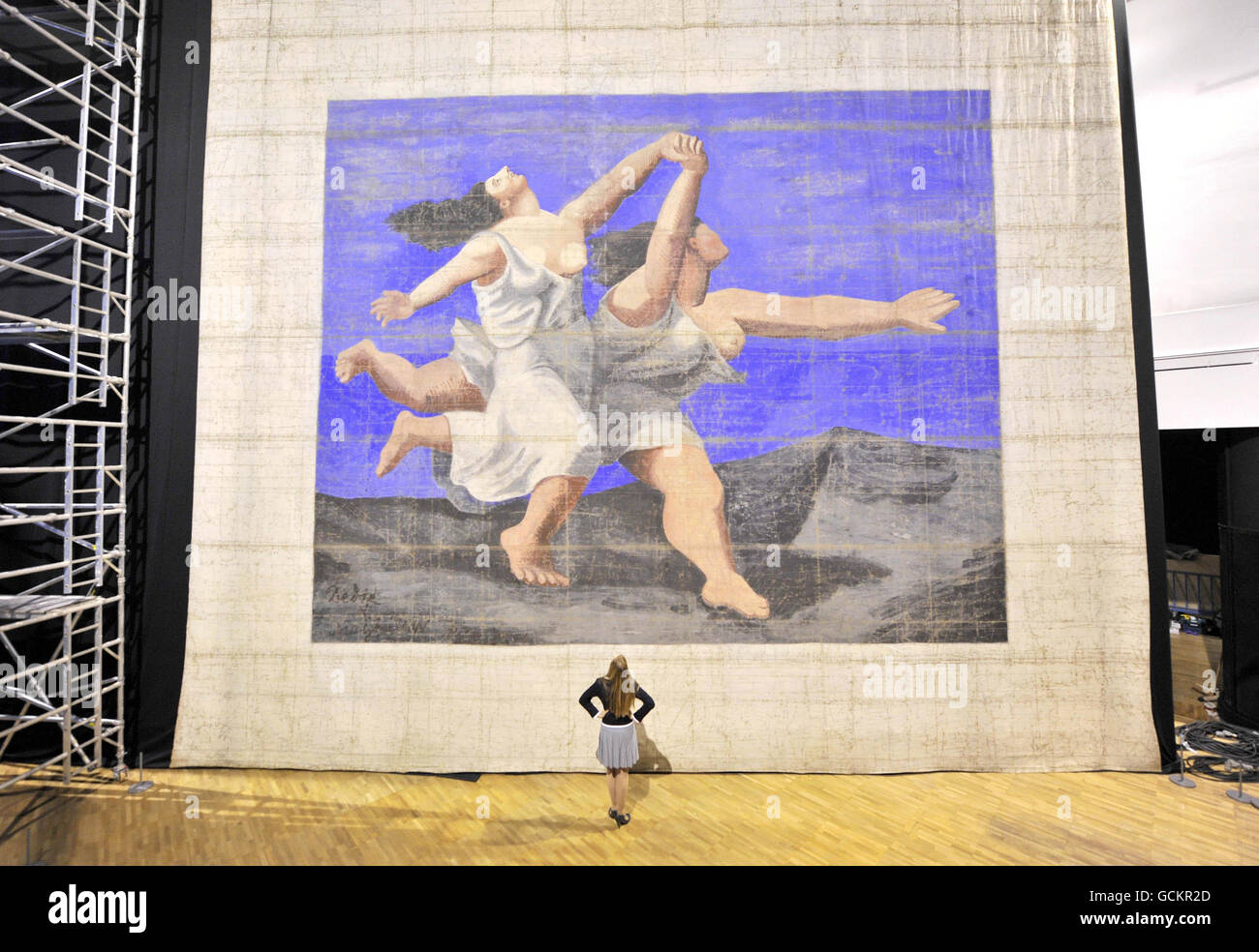 Daisy Dunn views the front cloth designed by Picasso, which featured in ...