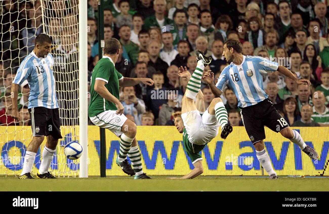 Soccer international friendly republic of ireland v argentina aviva ...