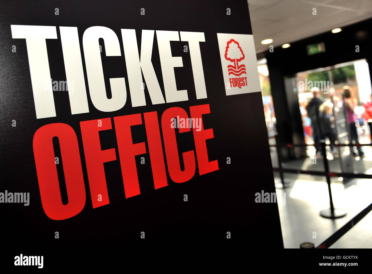 General view of the nottingham forest ticket office hi-res stock ...
