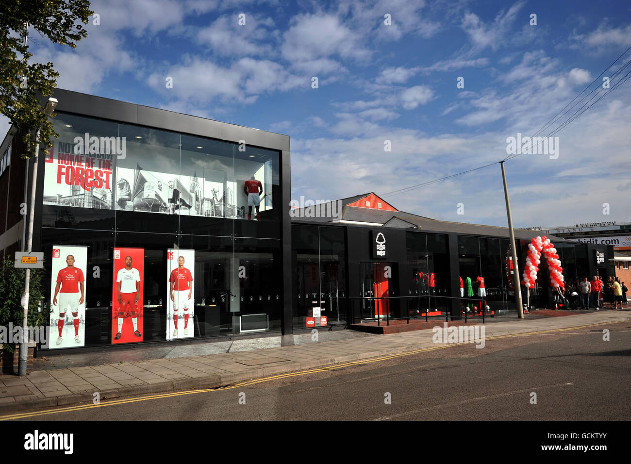 Football ampics club shop gv general view High Resolution Stock ...