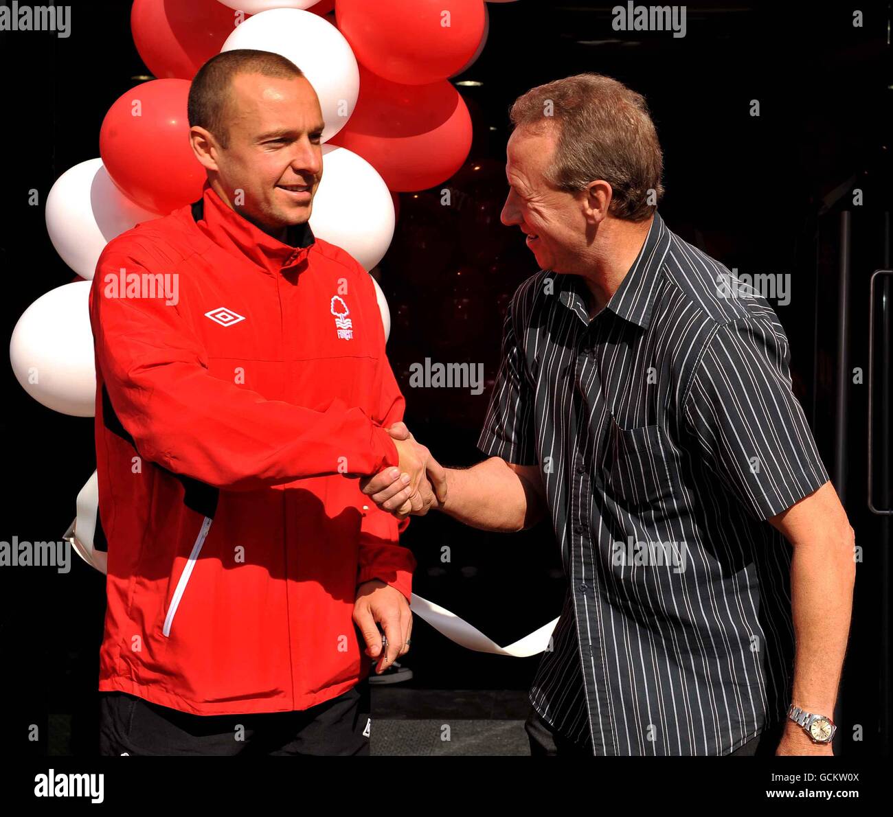 Nottingham Forest current Club Captain Paul McKenna (left) and former ...