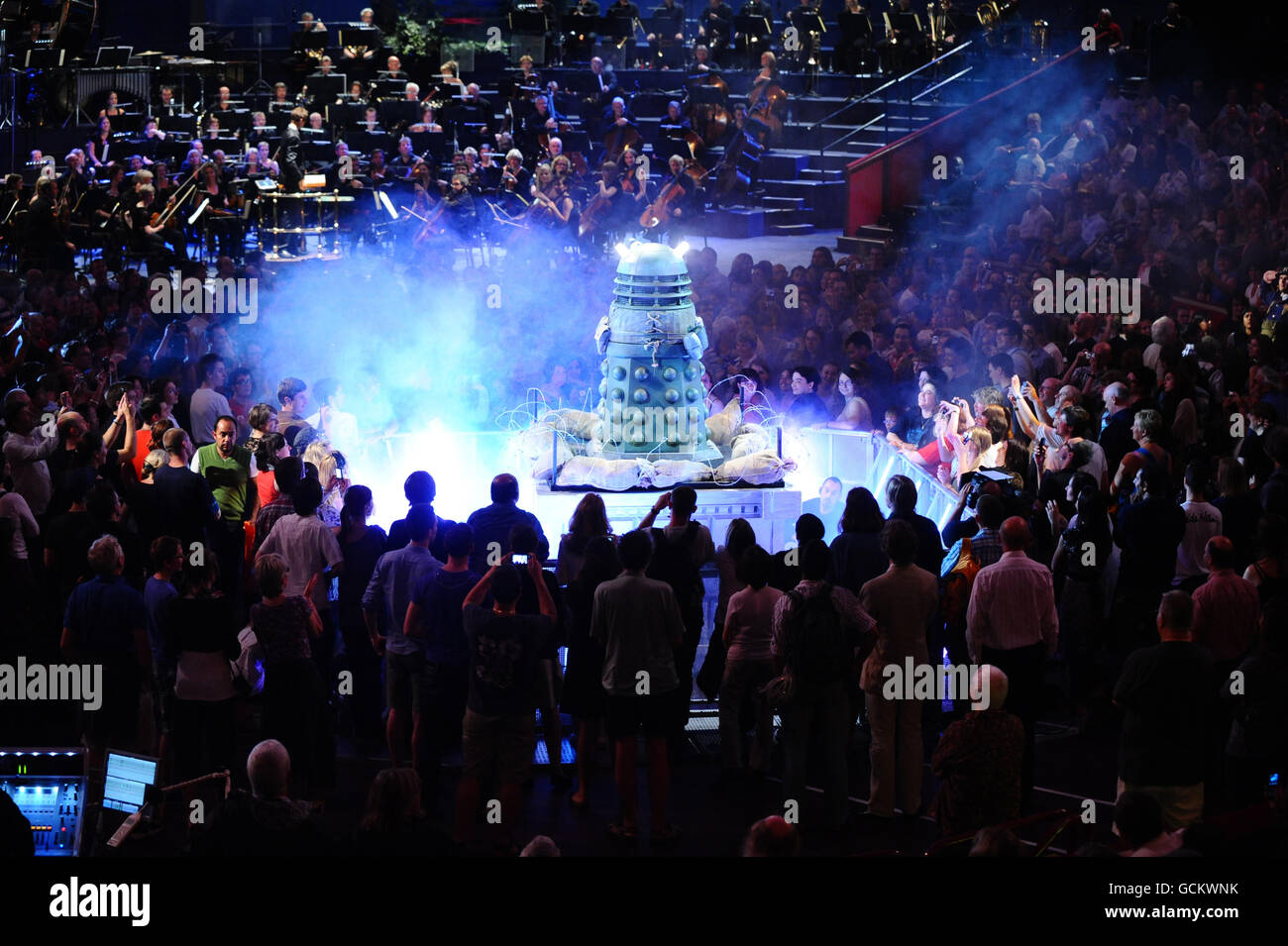 A Dalek makes an appearance at the Doctor Who Prom, which featured ...