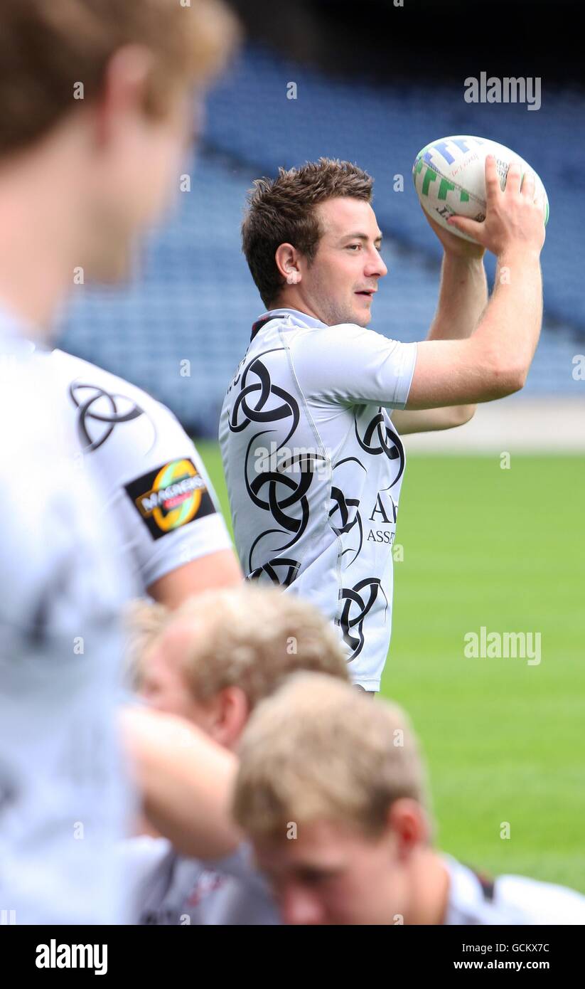 Rugby Union - Edinburgh Squad Photo - Murrayfield. Greig Laidlaw during ...