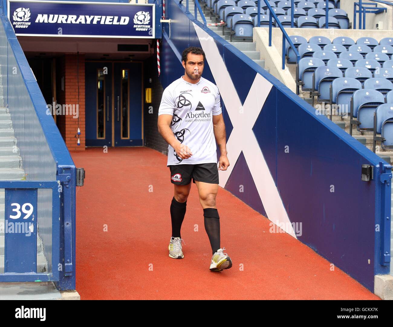 Netani talei edinburgh rugby team photocall murrayfield hi-res stock ...