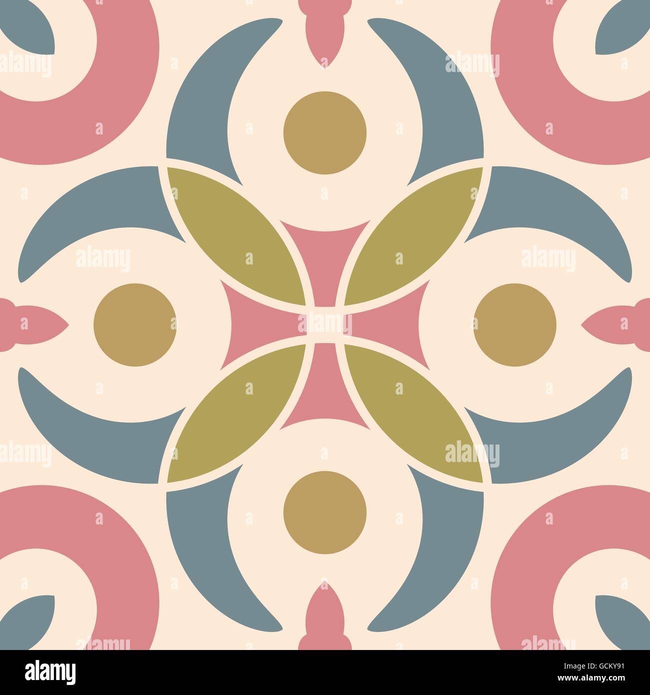 Encaustic tiles seamless pattern. Vector EPS 10 Stock Vector Image ...