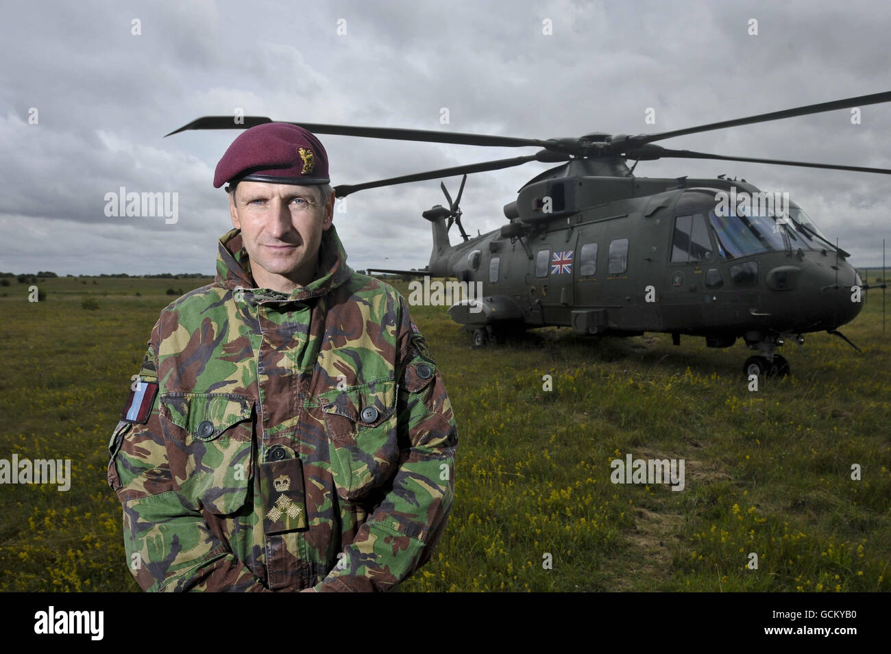 Brigadier James Chiswell MC, commander of 16 Air Assault Brigade during ...