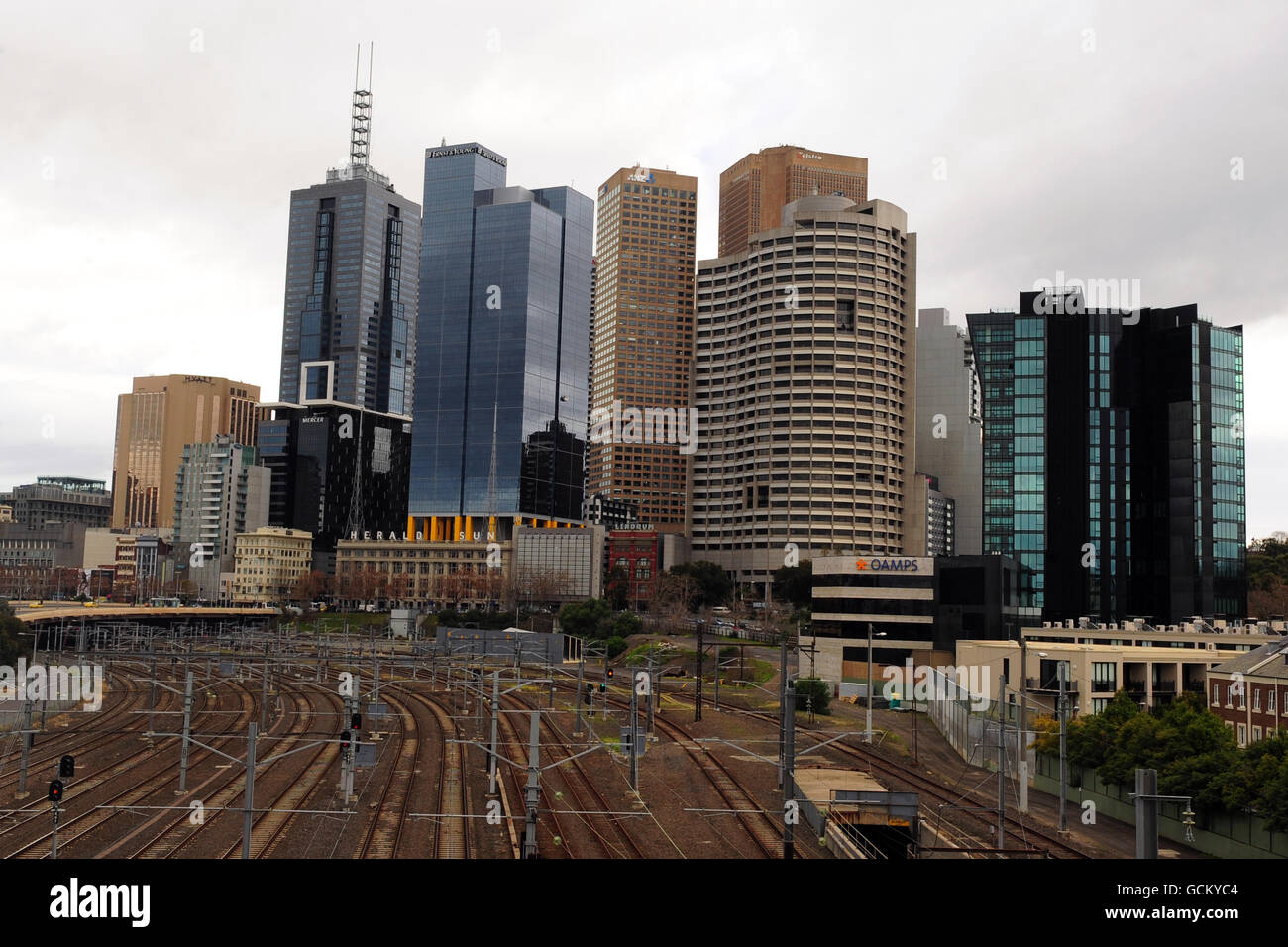 City Views, Melbourne. General view of the Melbourne skyline Stock ...