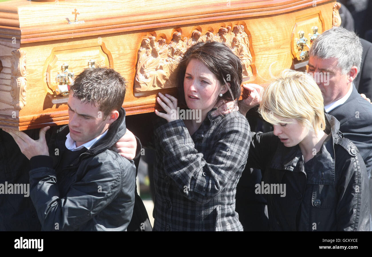 Donegal car crash funerals Stock Photo - Alamy