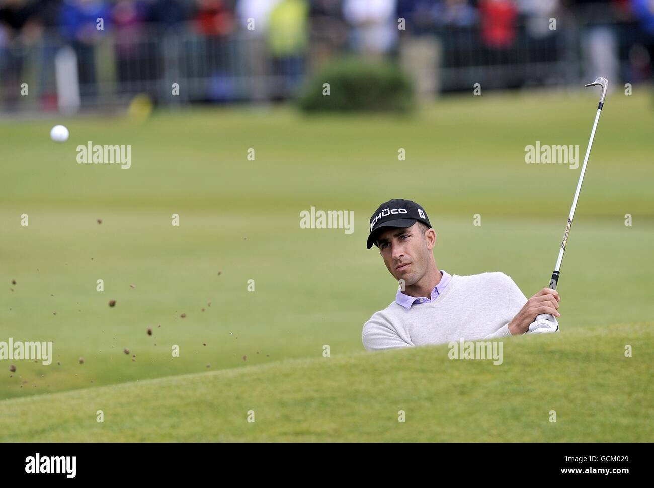 Australia's Geoff Ogilvy in action during round two of The Open ...