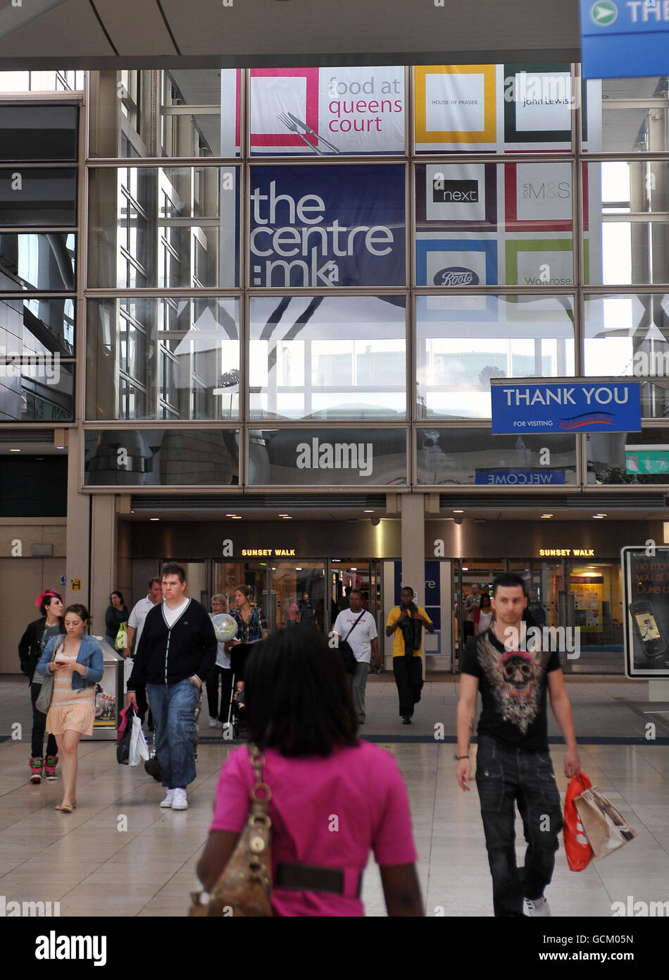 centre:mk shopping centre designated Grade II status Stock Photo - Alamy