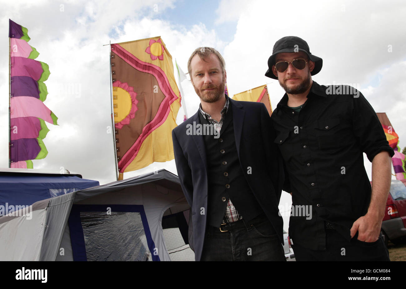 Matt Berninger (left) and Scott Devendorf (right) of The National ...