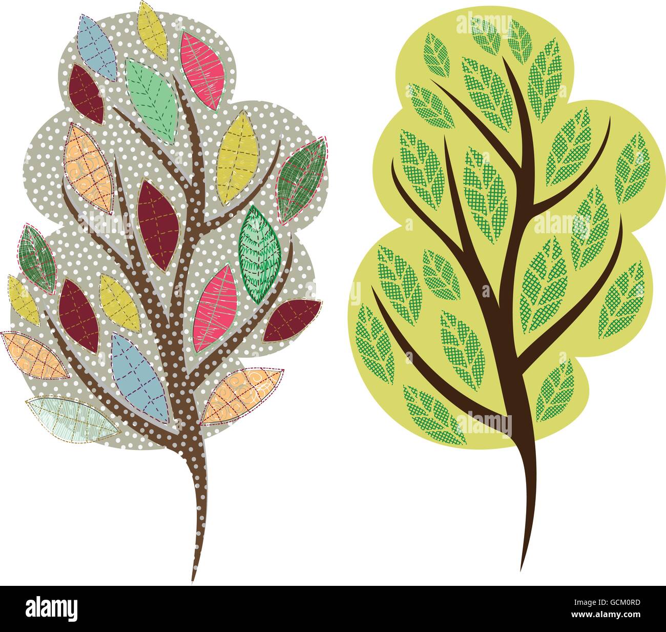 Stylized vector tree. Vector illustration Eps 10 Stock Vector Image ...