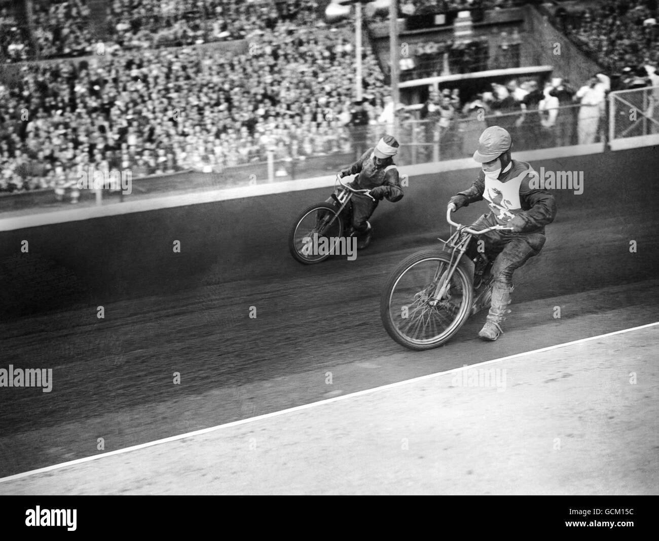 Speedway - Wembley v Bristol - Wembley Stadium. Dick Bradley (Bristol ...