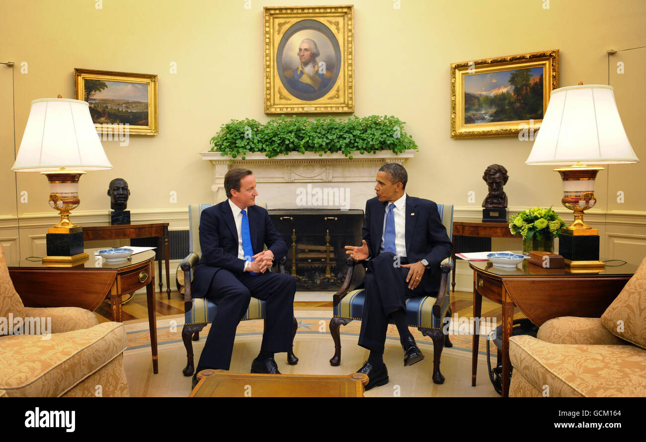 Cameron visits US Stock Photo - Alamy