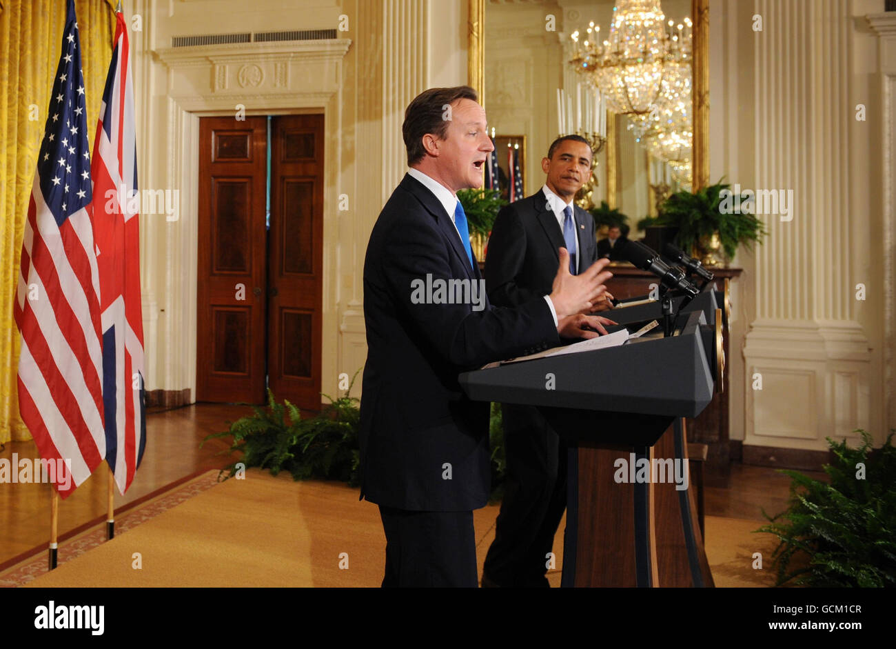 Cameron visits US Stock Photo - Alamy