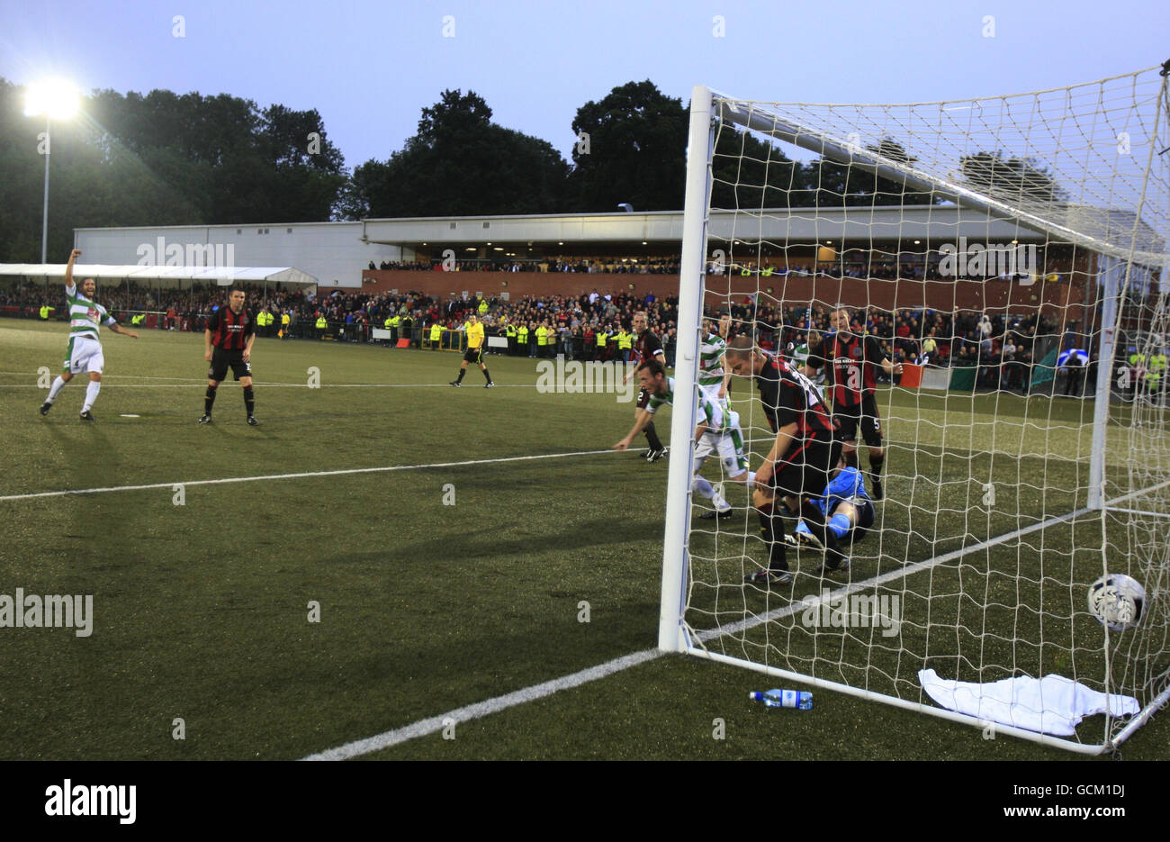 The New Saints Matty Williams scores the fourth goal during their 4.1 ...