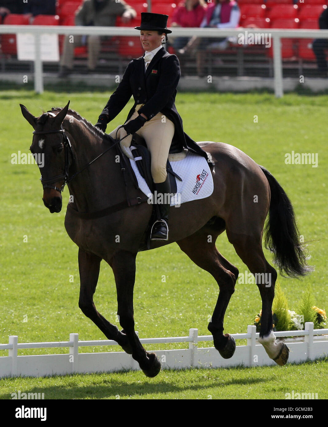 Great Britain's Sara Burdess on Shiver St George during the Dressage ...