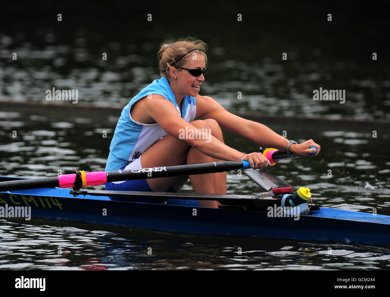 Generva Stone in action during the Henley Royal Regatta at Henley-on ...