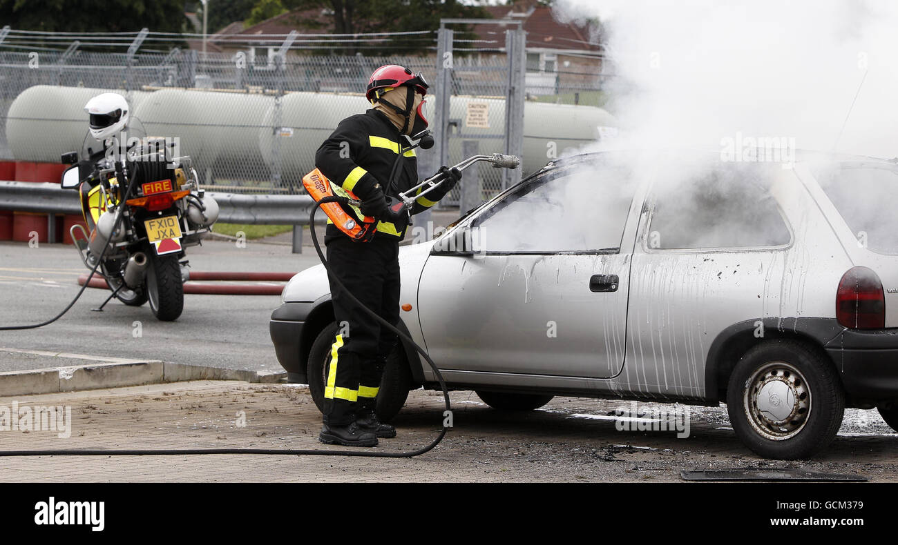 Fire motorcycle demo hi-res stock photography and images - Alamy