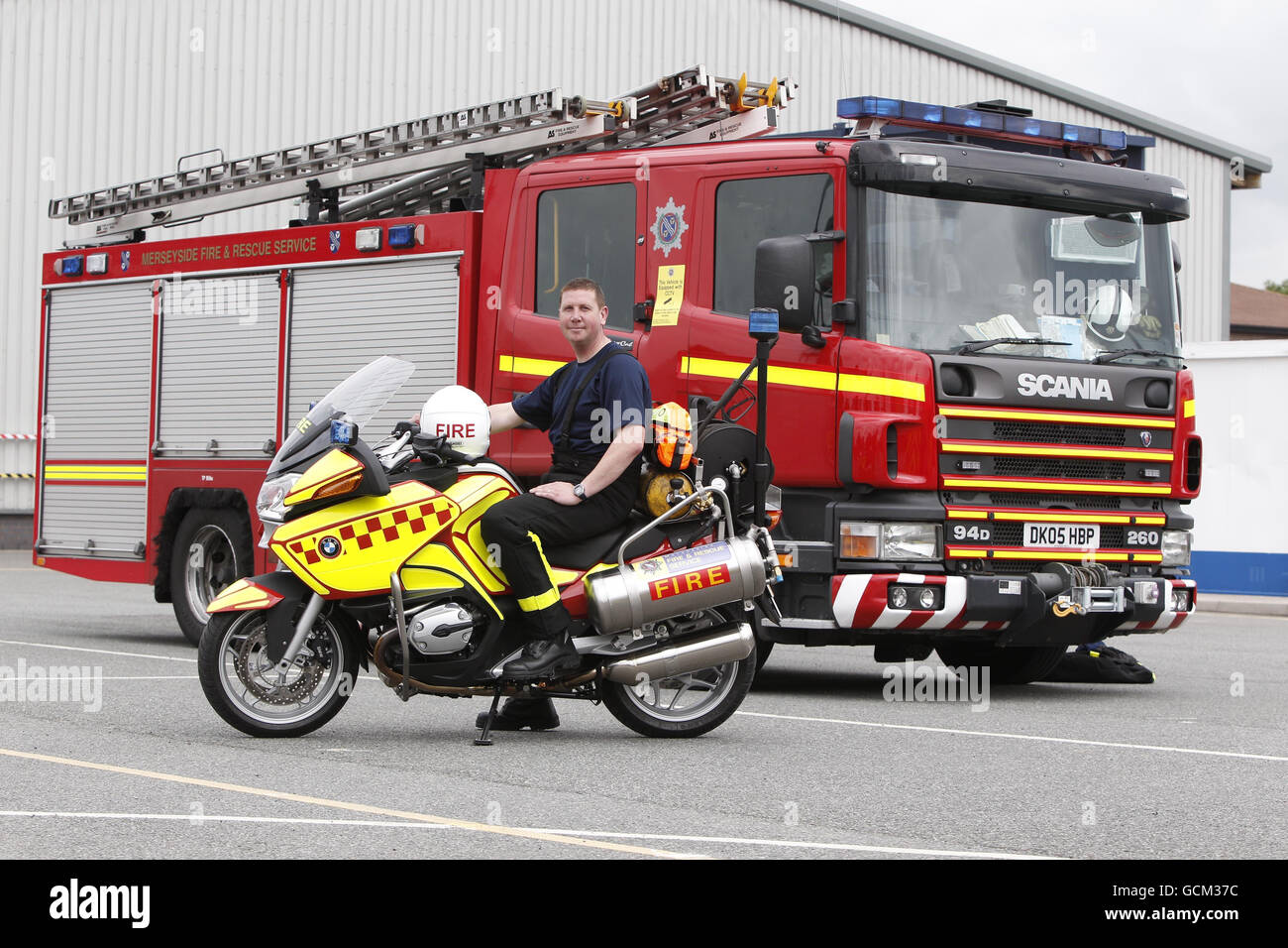 Fire motorcycle demo Stock Photo - Alamy