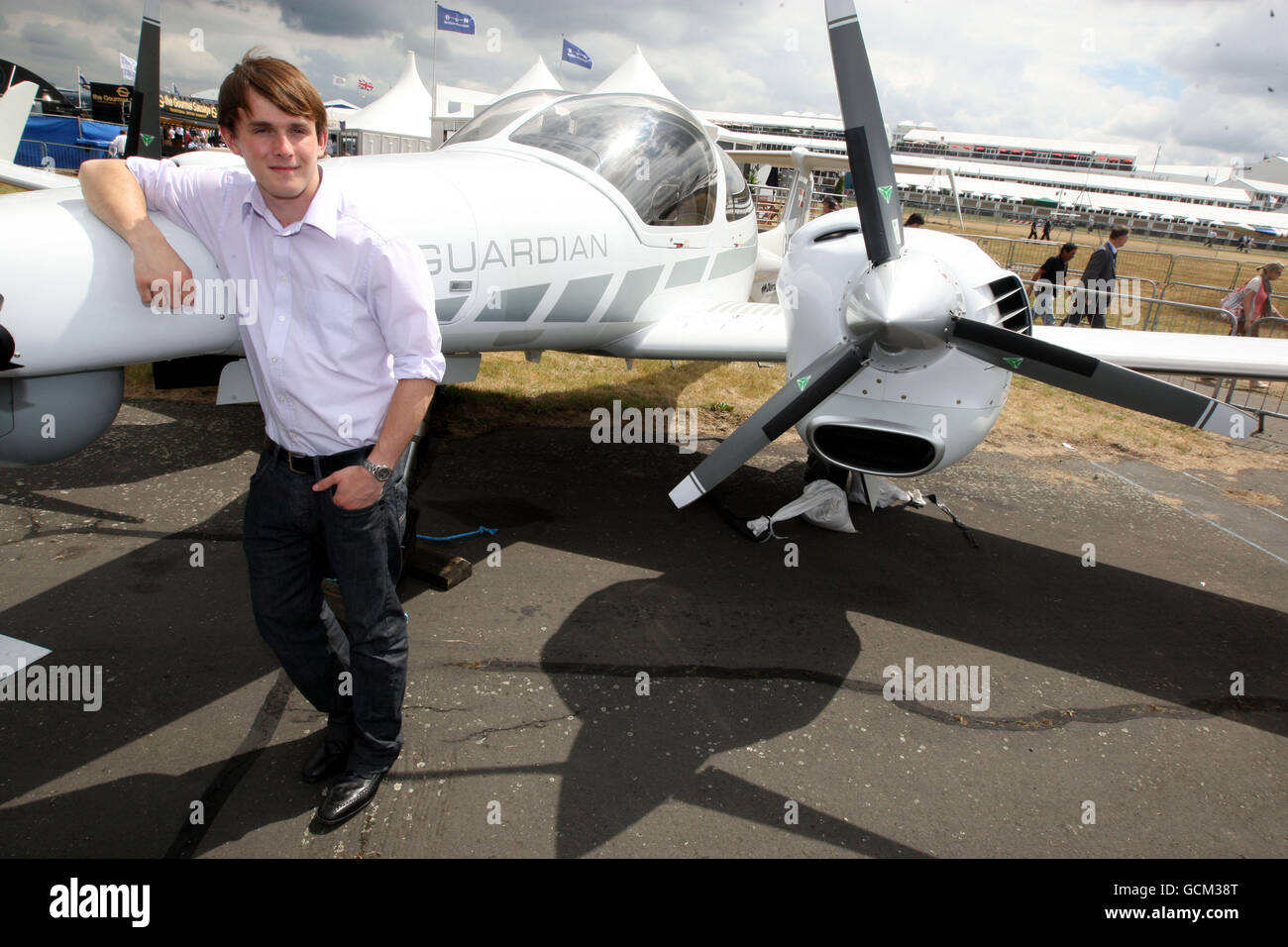Mike Perham, 18, from Potters Bar in Hertfordshire, stands next to a ...