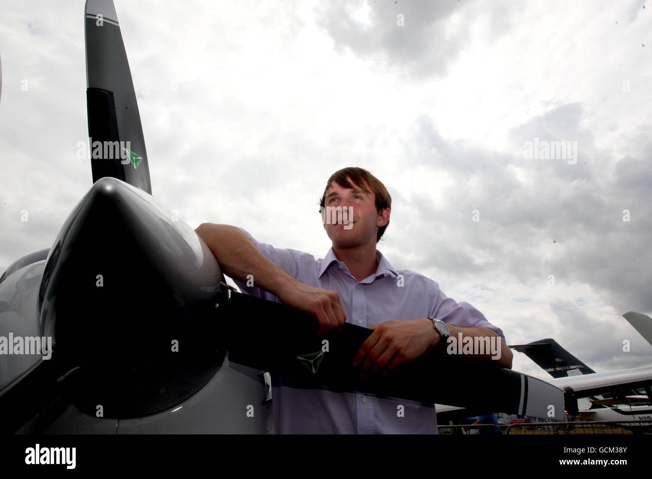 Mike Perham, 18, from Potters Bar in Hertfordshire, stands next to a ...