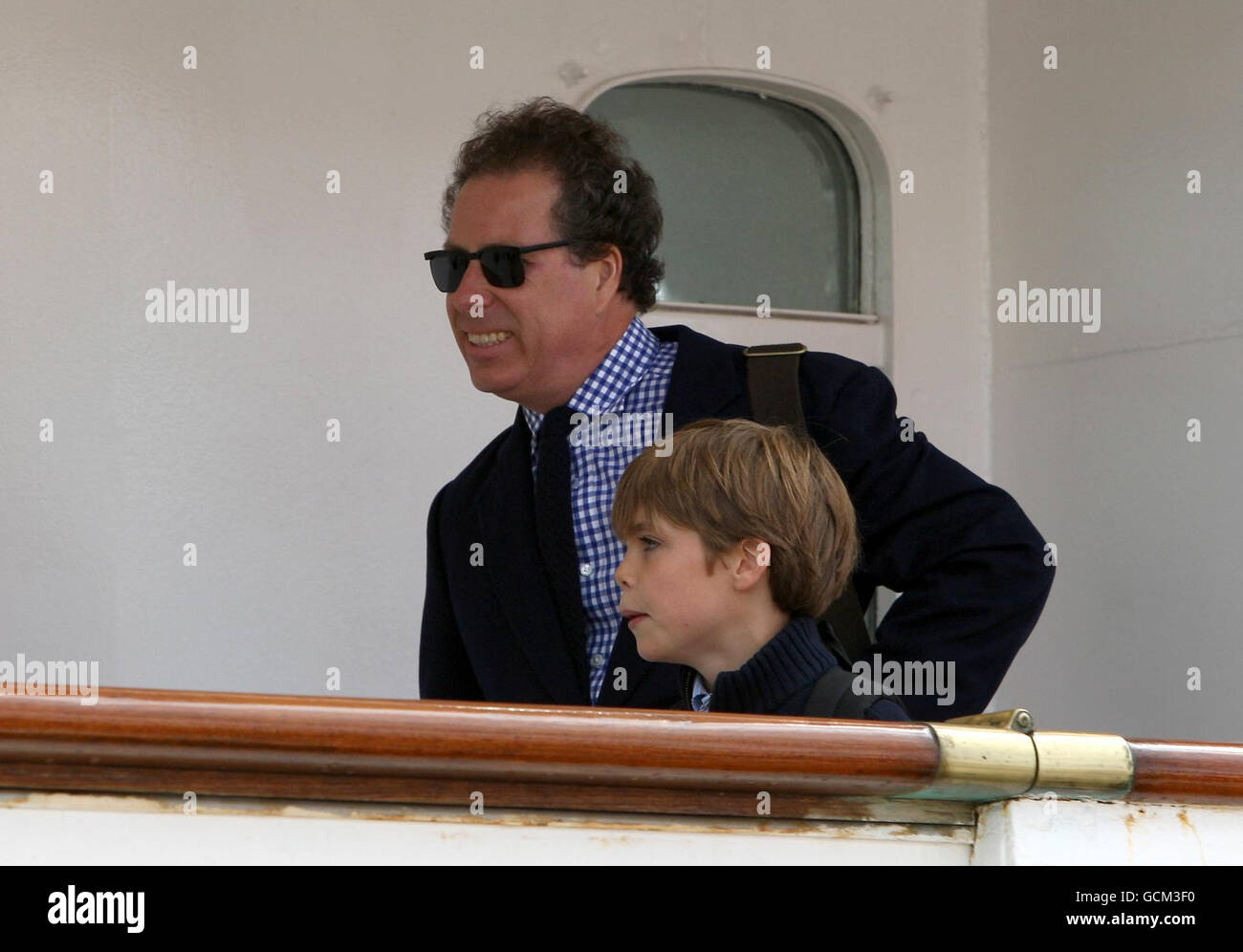 Viscount linley and son charles armstrong jones hi-res stock ...