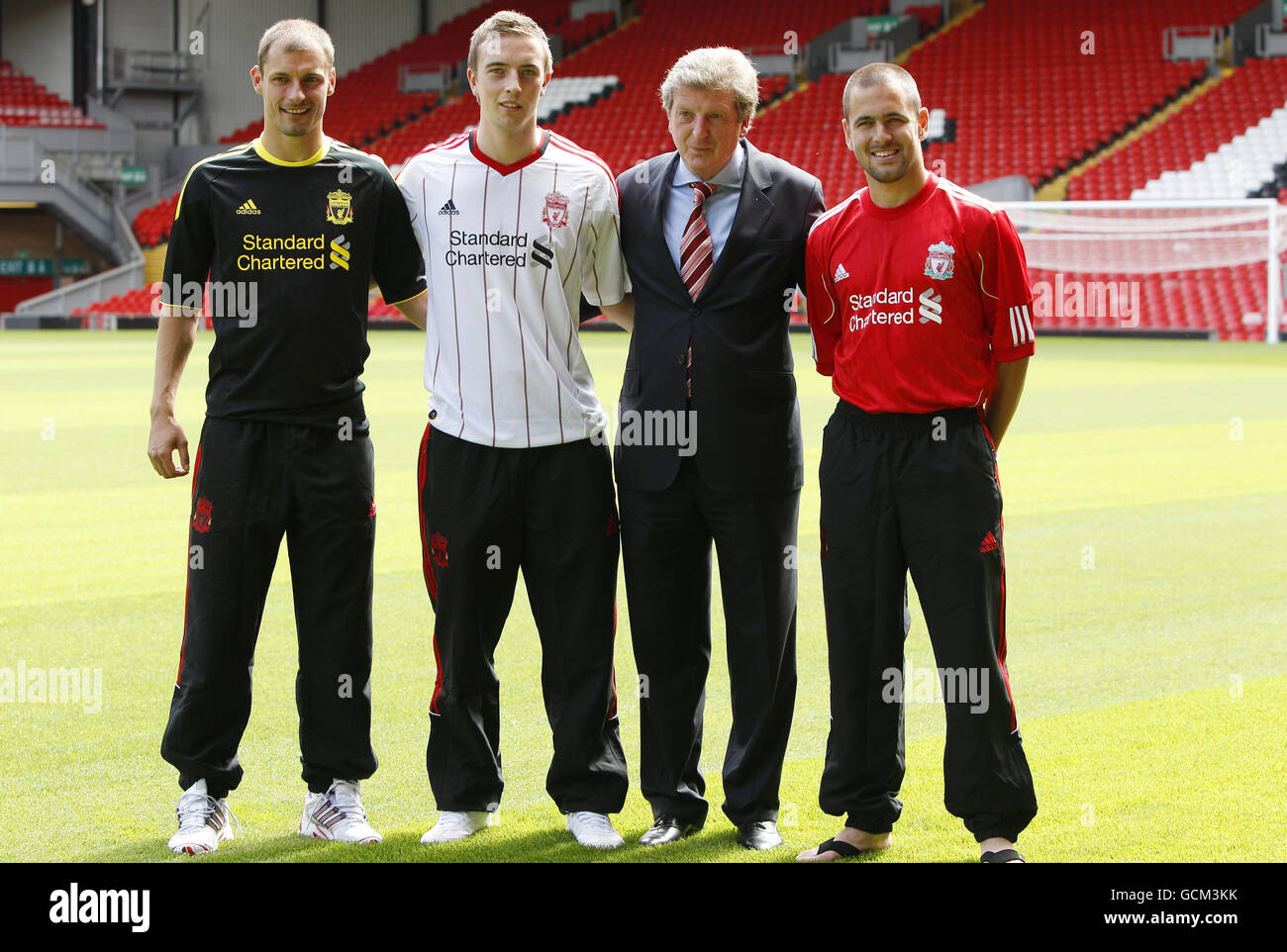 Soccer - Liverpool FC - Joe Cole, Milan Jovanovic and Danny Wilson ...